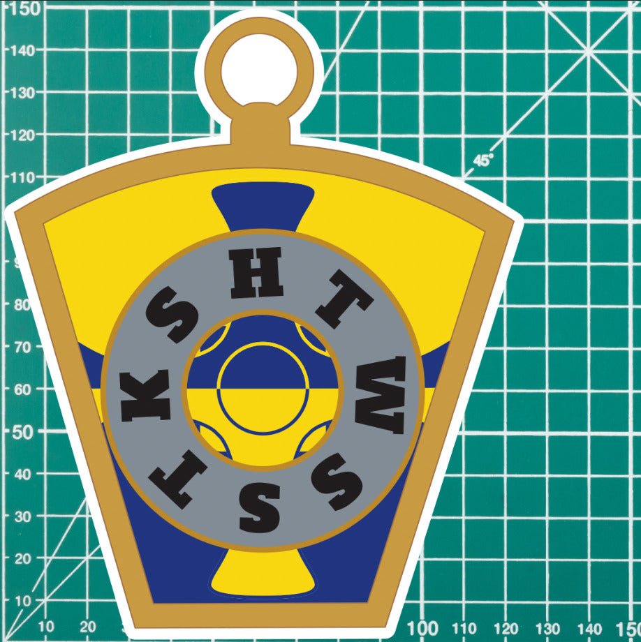 Masonic Mark Masonry Stickers - Durham Colours - Multiple Sizes – Red Plume