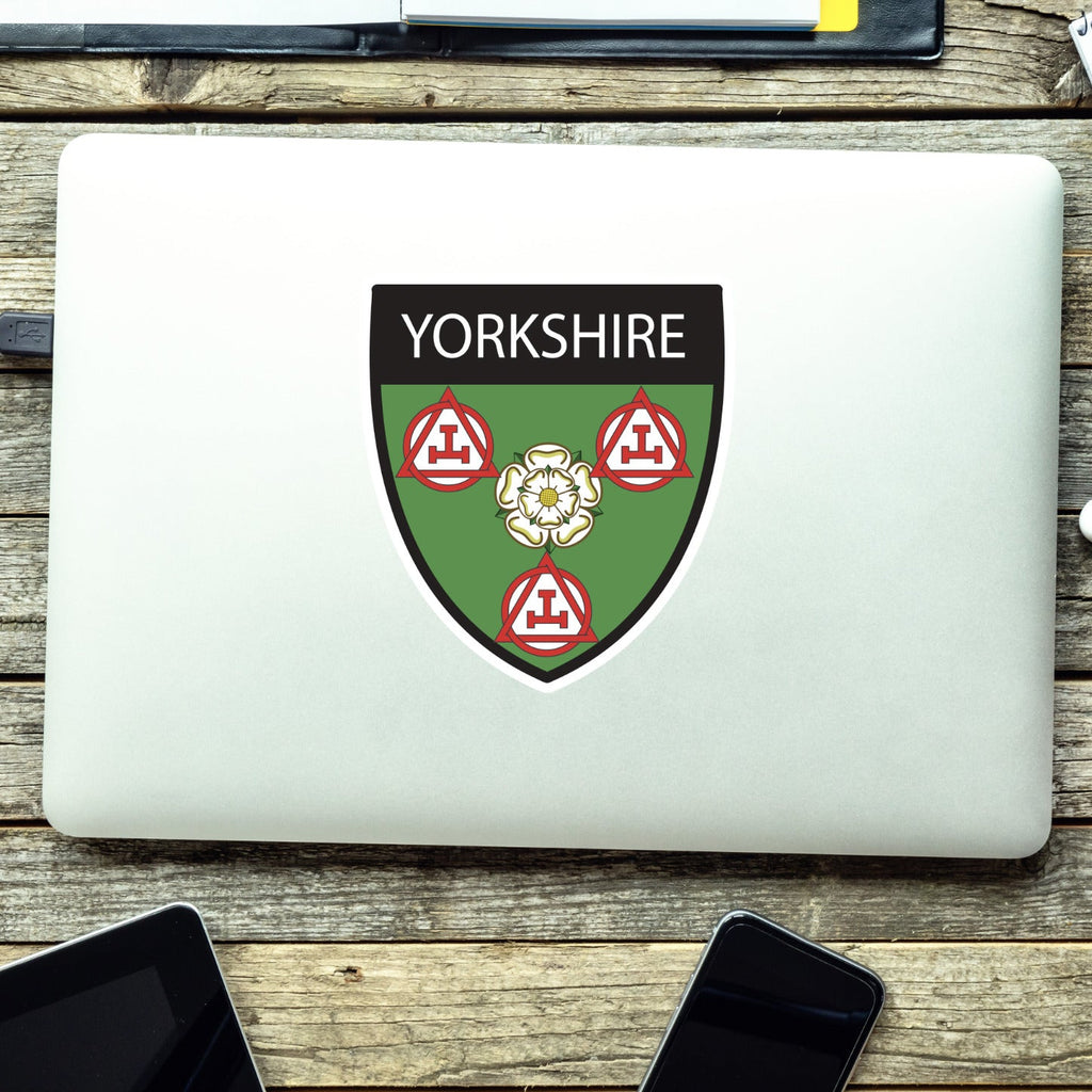 Yorkshire Masonic Holy Royal Arch Shield Sticker – Red Plume